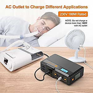 NOVOO Power Bank with AC Outlet, Power Station 100W PD 40000mAh High Capacity Portable Battery Pack for Laptop, Drone, CPAP, Camera, MacBook Pro, Dell XPS, Surface, iPhone, Samsung, iPad and More