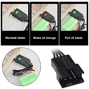 Micro Traders 5PCS USB Power Charger Cable 7.4V 1000mA Output USB RC Battery Charger Connector SM-4P Plug 53cm Length for RC Car Drones FPV Drone Quadcopters