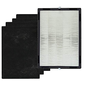 PUREBURG LP350 Replacement True HEPA Filter Set Compatible with LivePure LP-HF350 LP-PF900 Fits LivePure LP350TH and LP350THP Aspen series Air Purifiers