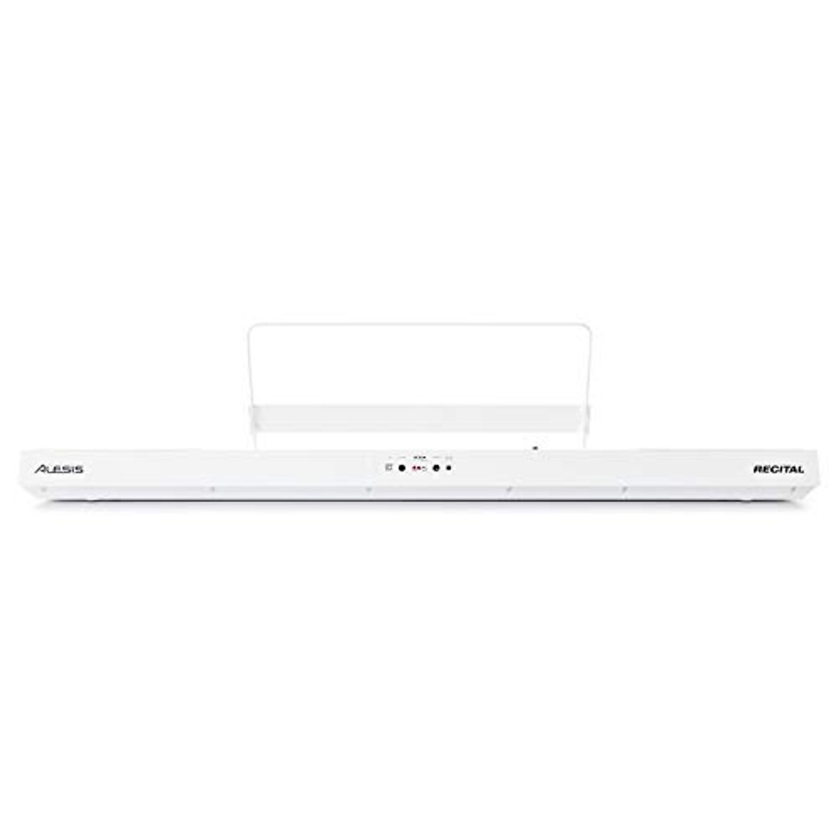 Alesis Recital – 88 Key Digital Piano Keyboard with Semi Weighted Keys, 2x20W Speakers, 5 Voices, Split, Layer and Lesson Mode, FX and Piano Lessons