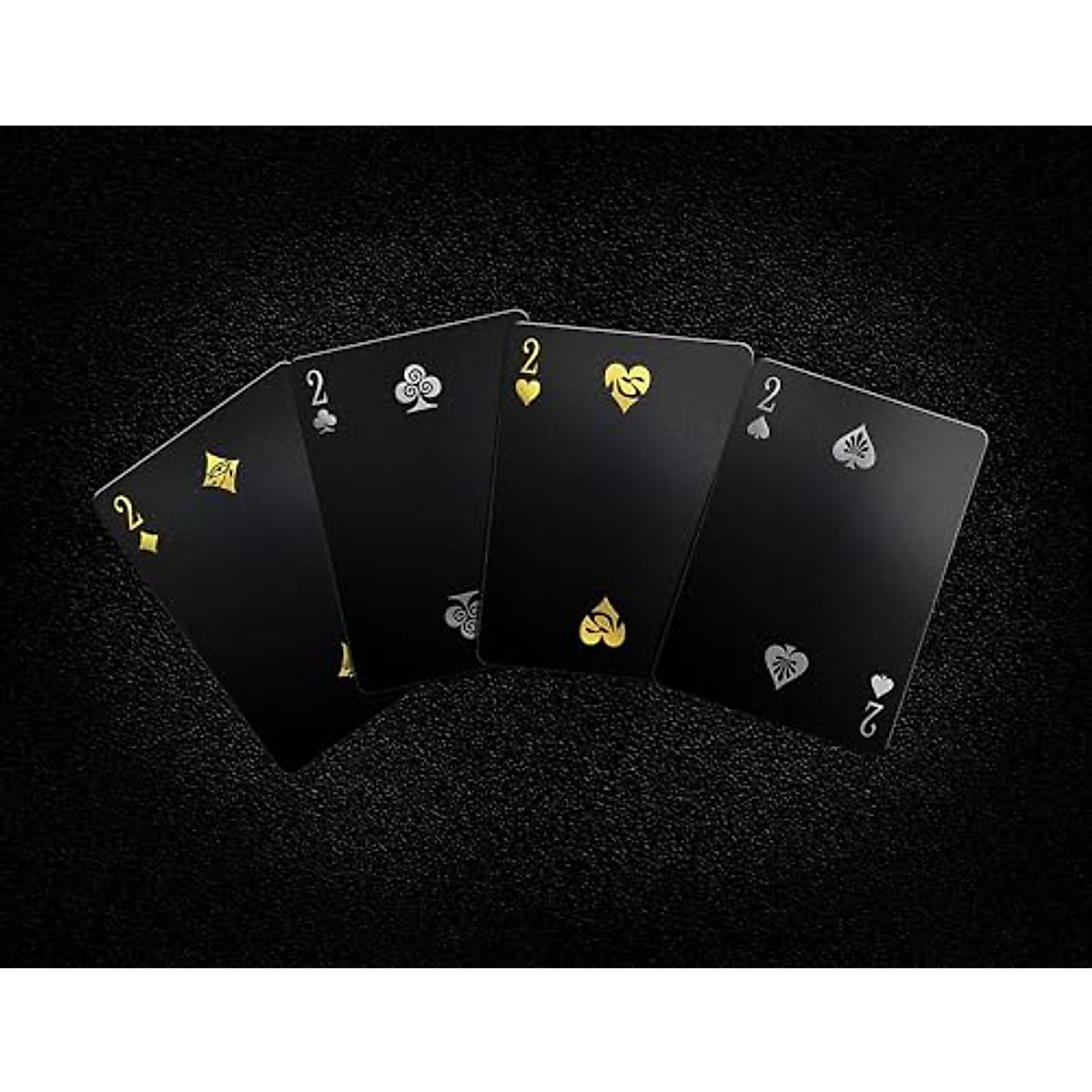 Mythical Creatures Playing Cards - Black, Silver & Gold Edition | Waterproof PVC | Greek, Norse, Egyptian, East Asian Designs | Custom Hand-Drawn Art