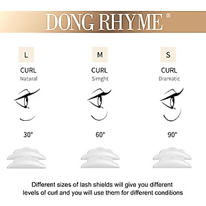 DONG RHYME 2 in 1 Lash Lift Kit and Brow Lamination Kit, Advanced Design Disposable Eyelash Lift Kit, Quick Finish and Long Lasting Professional Eyelash Perm Kit Suitable for Eye Makeup Enthusiast