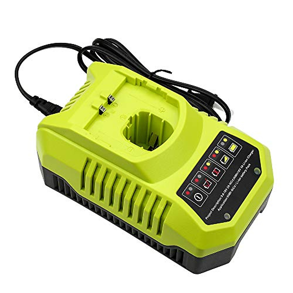 P117 Dual Charger Replacement for Ryobi 18V Battery Charger 12V 14.4V 18V Li-ion & Ni-cad Ni-Mh Battery Charger for Plus Battery P100 P102 P103 P105 P107 P108
