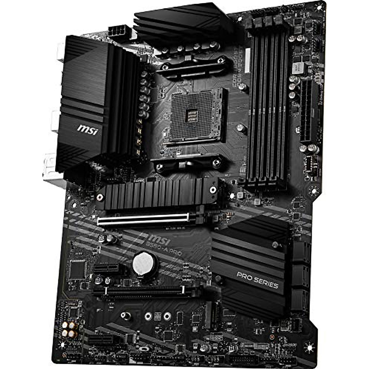 MSI B550-A PRO ProSeries Motherboard (AMD AM4, DDR4, PCIe 4.0, SATA 6Gb/s, M.2, USB 3.2 Gen 2, HDMI/DP, ATX)