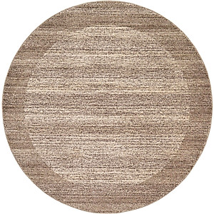Unique Loom Del Mar Collection Area Rug - Abigail (6' 1" Round, Beige/ Ivory)