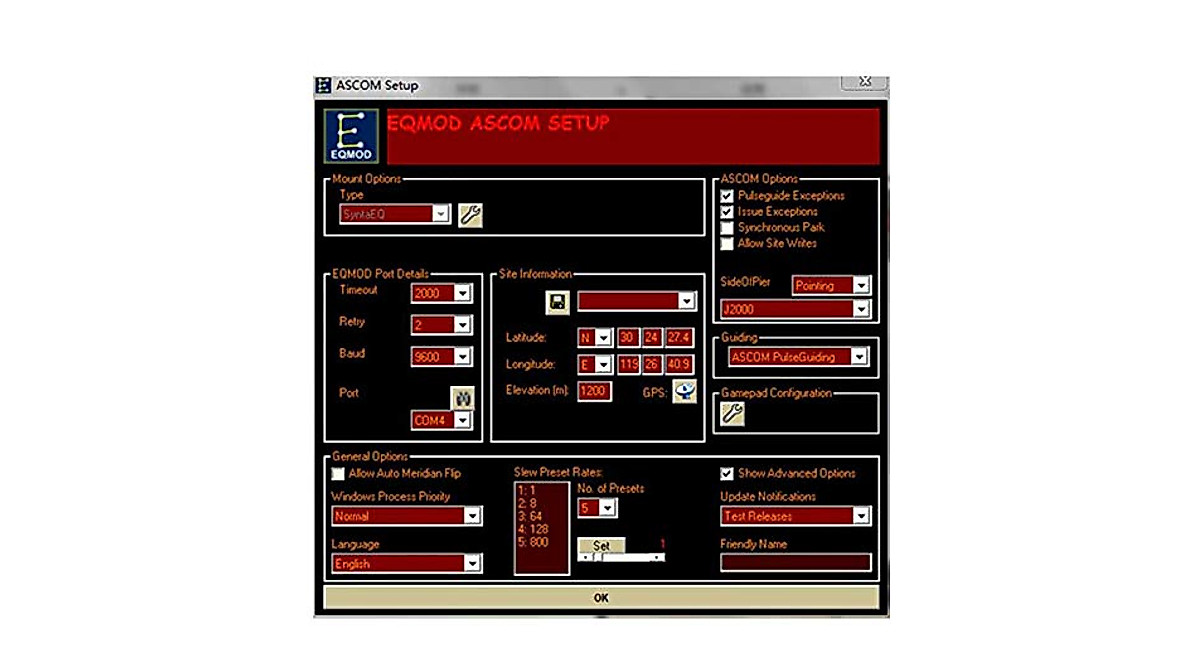 Skywatcher EQMOD ASCOM Cable for HEQ5pro AZEQ Mounts (6ft)