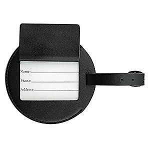 Rustic Distressed Hawaii State Flag Round Leather Luggage Card Carry-On ID Tag