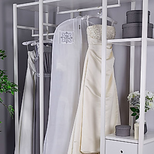 Hangerworld White 17inch Satin Padded Top Garment Wedding Clothes Coat Hangers with Buttons