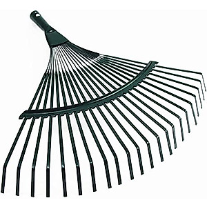 SGerste 22 Teeth Heavy Duty Steel Metal Rake Head Lawn Leaves Garden - Garden Tools