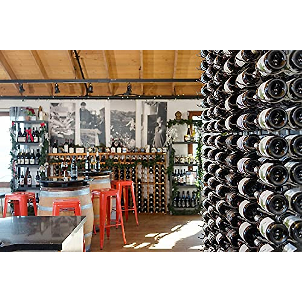 Easy Install Floating Wine Rack | Vertical Wall Mount Wine Rack | Commercial Wine Rack Wall-Mounted Wine Racks Mounted Wine Rack | Wine Rack for Wall | Wine Rack Wall Mounted | Wall Hanging Wine Rack