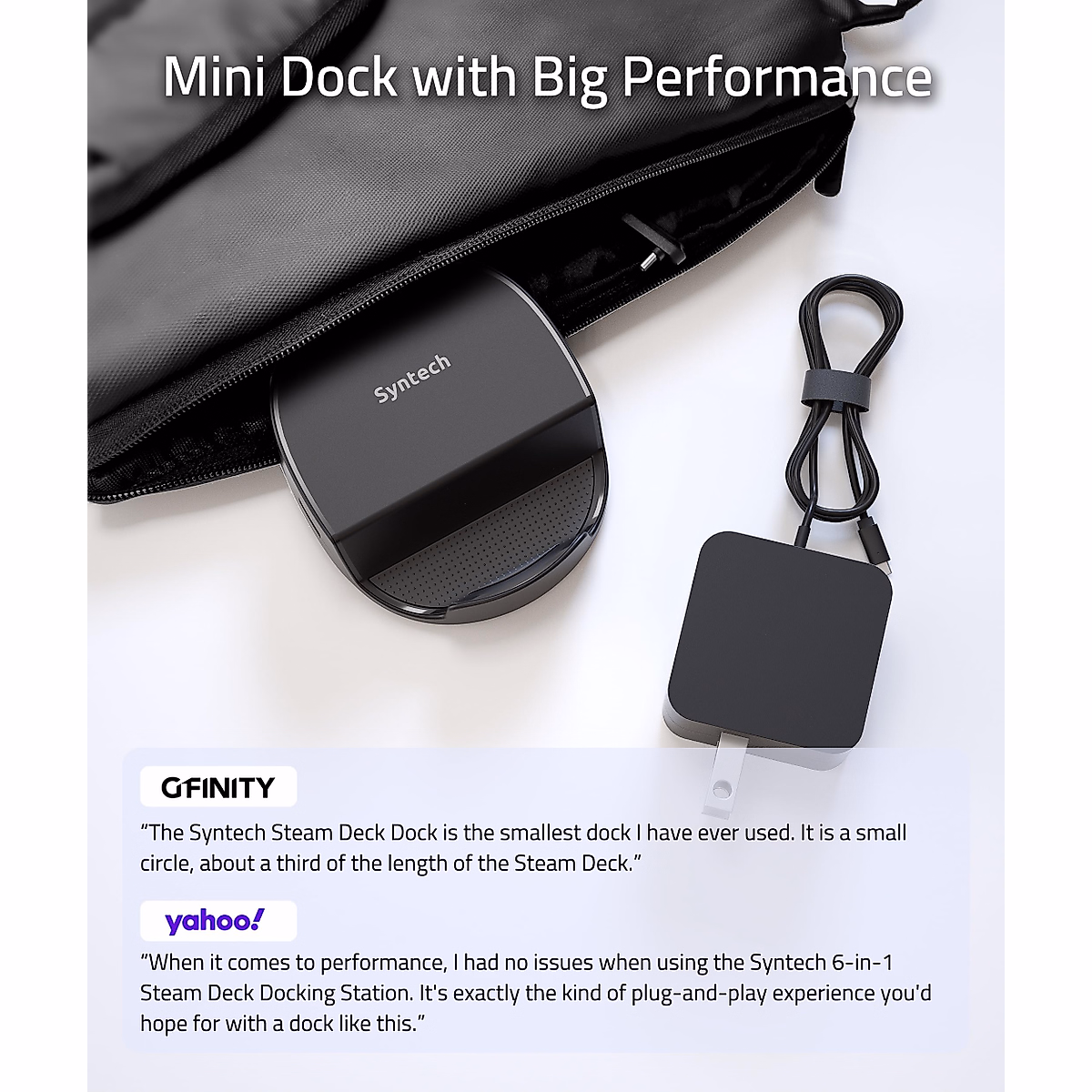 Syntech Hard Carrying Case and Mini Dock Station Compatible with ASUS ROG Ally Console and Accessories.