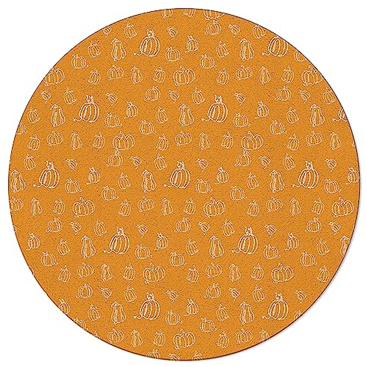Fall Thanksgiving Round Area Rug 5ft,Washable Outdoor Indoor Carpet Runner Rug for Bedroom,Kitchen,Living Room,Office,Area+Rug Large Bath Door Desk Floor Mat Minimalist Geometry Autumn Pumpkins