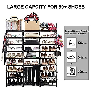 Mavivegue 9 Tiers Shoe Rack and Mavivegue5 Tier Shoes Rack for Closet Entryway