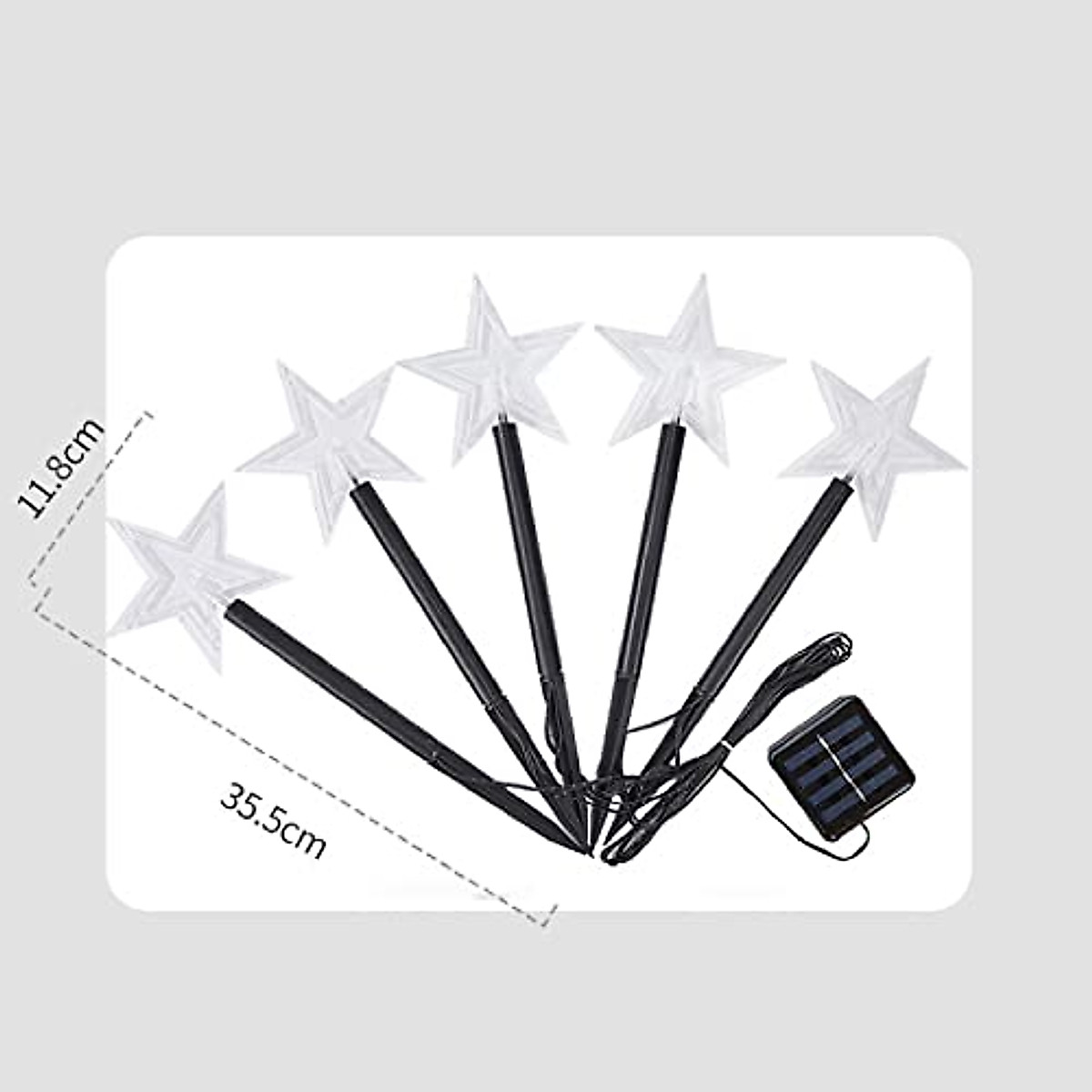 Star Solar Decorations Lights, Outdoor Waterproof Stake Lights Landscape Decorative Lights for Christmas, Wedding, Party, Tree, Room, Garden, Patio, Yard, Home ( Warm White )