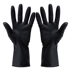 Hair Dye Gloves,Professional Hair Coloring Accessories for Hair Salon Hair Dyeing,2pcs（1 left+1 right）,black