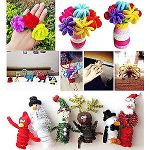 IVYRISE 200 Pieces Gold Chenille Stems Valentine Day Handmade Decoration for DIY Art Creative Crafts