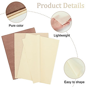 OLYCRAFT 150 Sheets Assorted Brown Tissue Paper 15.4x16.7 Inch Rectangle Tissue Paper 3 Colors Wrapping Paper Bulk Gift Wrap Tissue Paper Art Paper Crafts for Weddings DIY Project Gift Wrapping Crafts