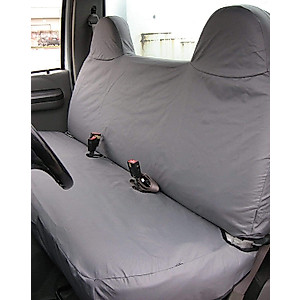 Durafit Seat Covers F236 C8 1999-2007 Ford F250-F550 Work Truck with a Front Solid Bench Seat, Custom Exact Fit Seat Covers (F236 C8 Gray Endura)