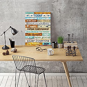 Inspirational Canvas Wall Art for Office, Home Office Wall Decor for Women, Quotes Wall Decor for Bedroom Living Room 12" X 16"