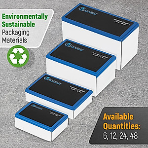 EMS RJ45 CAT6 Keystone Inline Coupler - Blue 24-Pack - Keystone Jack Female to Female for Standard Wall Plates and Patch Panels, UTP Ethernet Extender Adapter RJ45 Gender Changer