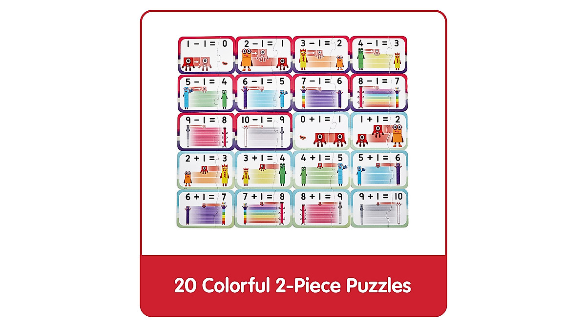 Numberblocks Adding & Subtracting Puzzle Set for Kids