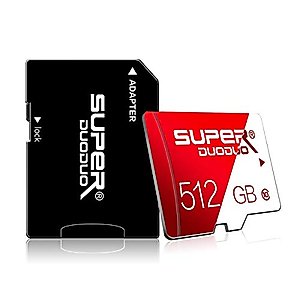 512GB Micro SD Card Class 10 Memory Card 512GB TF Card High Speed SD Card for Android Smartphone Digital Camera Tablet and Drone