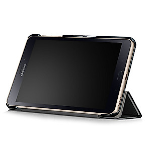 Kepuch Custer Case for Samsung Galaxy Tab A 8.0 2017 T380 T385, PU Leather Case Cover for Samsung Galaxy Tab A 8.0 2017 T380 T385 - Black