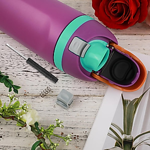 PEUTIER 2pcs Replacement Button Compatible with Owala FreeSip 24oz 32oz, BPA-Free Water Bottle Lid Mouth Push Button Switch Replacement Parts for Owala 16/19/24/32/40oz Bottle Accessories, Grey