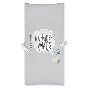 Gerber Baby Boys and Girls Newborn Infant Baby Toddler Nursery 100% Cotton Jersey Changing Pad Cover, grey, One Size