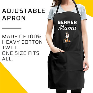 Dog Apron - Berner Mama Shirt Bernese Mountain Dog Mom Mother Birthday Cooking Aprons Kitchen Decor