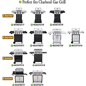 Grill Replacement Parts for Charbroil Performance 6 Burner 463244819, 463276517, Charbroil 5 Burner 463347518, 463347519, Charbroil 4 Burner 463347017, 463361017,Char-Broil 463244819, 463244819 Replacement Parts