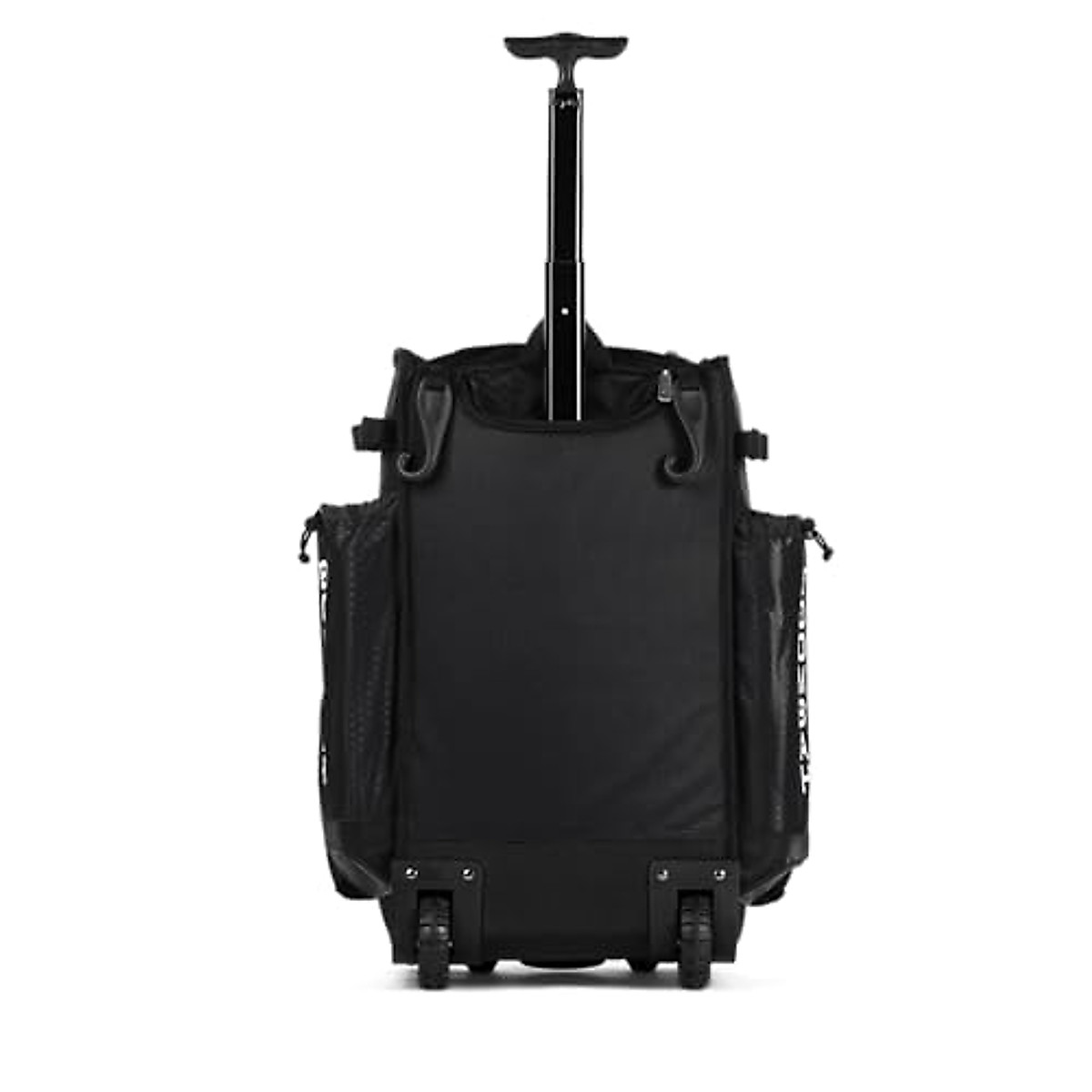 Boombah Rolling Superpack Baseball/Softball Gear Bag - 23-1/2" x 13-1/2" x 9-1/2" - Black - Telescopic Handle - Holds 4 Bats - Wheeled Version