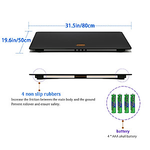 Large Breed Dog Weight Scale, Max Capacity 220 lbs, Surface, Easy Read LCD, Tempered Glass Platform, Includes Comfort Cushion, Ideal for Families and Veterinary Offices, XL(31.5inches)