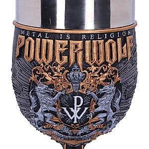 Nemesis Now Powerwolf Metal is Religion Rock Band Goblet, Resin, Black, Officially Licensed Powerwolf Merchandise, Cast in The Finest Resin, Expertly Hand-Painted