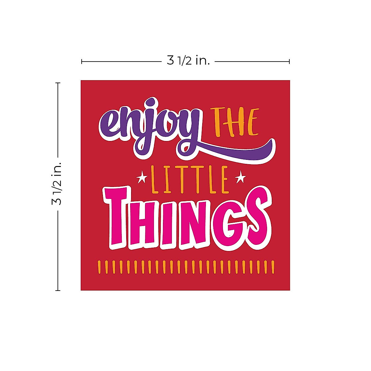 Canopy Street Kids' Affirmation Lunch Box Notes / 3.5" Square Motivational Lunch Box Cards/Pack of 60 Encouraging Mini Notes