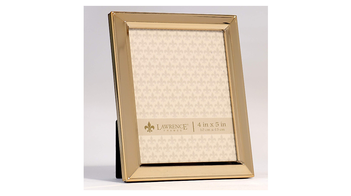 Elegant Gold Metal 4x5 Picture Frame by Lawrence Frames