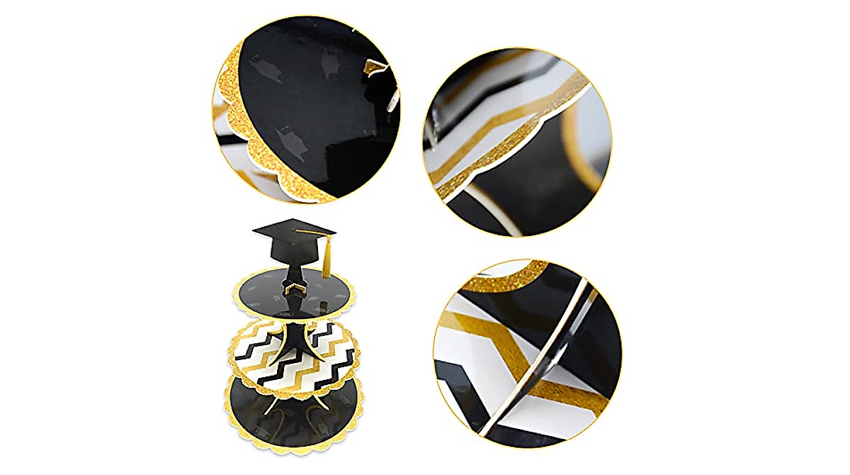 Graduation Cupcake Stands- Friday Night Graduation Party Decorations 3 ...