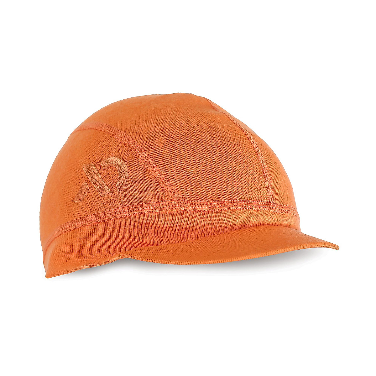 First Lite Brimmed Merino Beanie - Warm Hunting Hat - Hunters Orange - Large