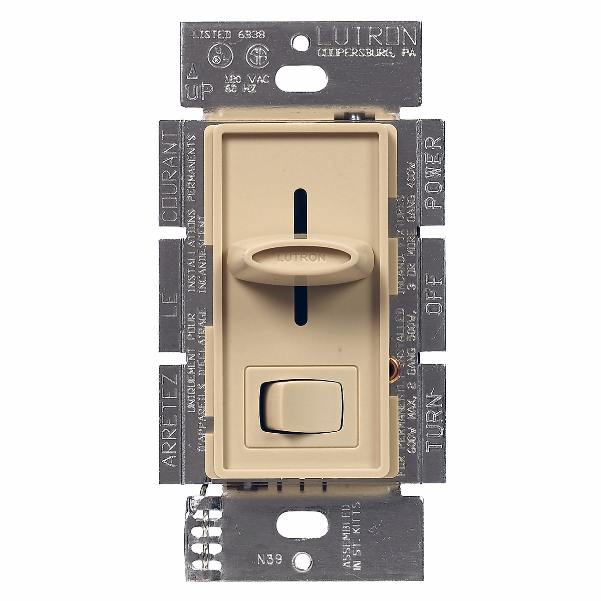 Lutron S603PH-IV Ivory Skylark 3-Way Dimmer
