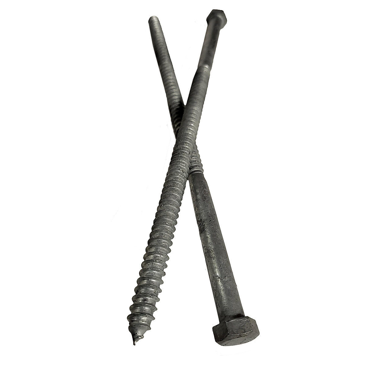 1/2" x 12" Lag Bolt Screws | Hex Head | Hot Dip Galvanized | ASTM A307 | 10pcs Box