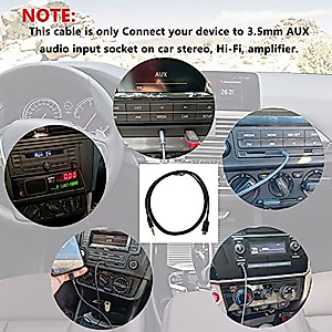 SinLoon Audio Output Cable 2 Pcs Gold Plated TRRS 3.5mm 4 Pole to Micro Male Hi-Fi Stereo Car Aux Cord for S3 i9300 S2 i9100 i9220 (3.5mm 4 Pole)