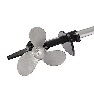 Outboard Motor Boat Engine 2 Stroke 2.3 HP, 52CC 1.7KW Marine Boat Motor w/Air Cooling System and Manual Pull Start for Inflatable Fishing Boats Yachts Water Sport Tools