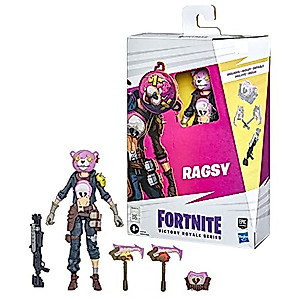 Fortnite Victory Royale Series Ragsy Collectible Action Figure with Accessories - Ages 8 and Up, 6-inch