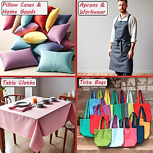 Barcelonetta | Poly Cotton Fabric for Sewing | Broadcloth Fabric | by The Yard | 60" Wide Roll | Lightweight, Breathable | Lining, Home Textile, Skirts, Tote Bags (White, 2 Yard)