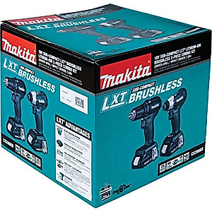 Makita CX200RB 18V LXT® Lithium-Ion Sub-Compact Brushless Cordless 2-Pc. Combo Kit (2.0Ah)