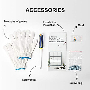 WISUNO 9 Doors Metal Storage Cabinet with Card Slot, Organizer,Shoes and Bags Steel Locker for Office, Home, Bank, School, Gym (Gray)