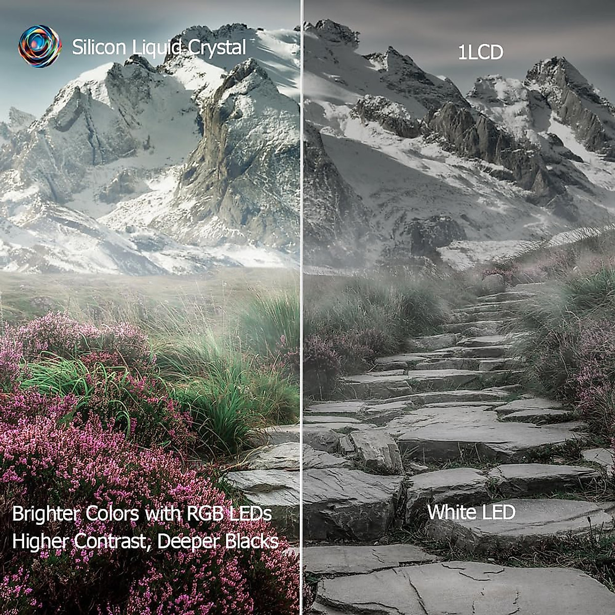 AAXA P400 Native 1080p Short Throw Mini Projector with 2 Hour Battery, Onboard Media Player, 30,000 Hours LED, HDMI/USB/microSD Inputs, LCoS LED Portable Projector for Business and Home Theater Movies