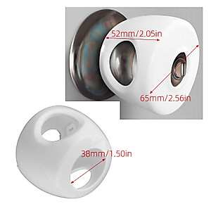 (4 Pack) KinderGard Baby Safety Door Knob Covers to Child Proof Doors Easy Installation,Toddler,Child,Accident, Lock, Universal,Cover,Protection, Babyproofing, Works with All Knobs up to 2 ¼ inches