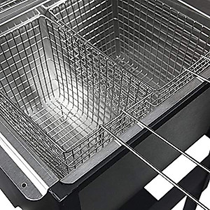 Barton High-Pressure Freestanding Triple Basket Deep Fryer Dual Burner Propane Fish Cooker Fry Basket Fryer