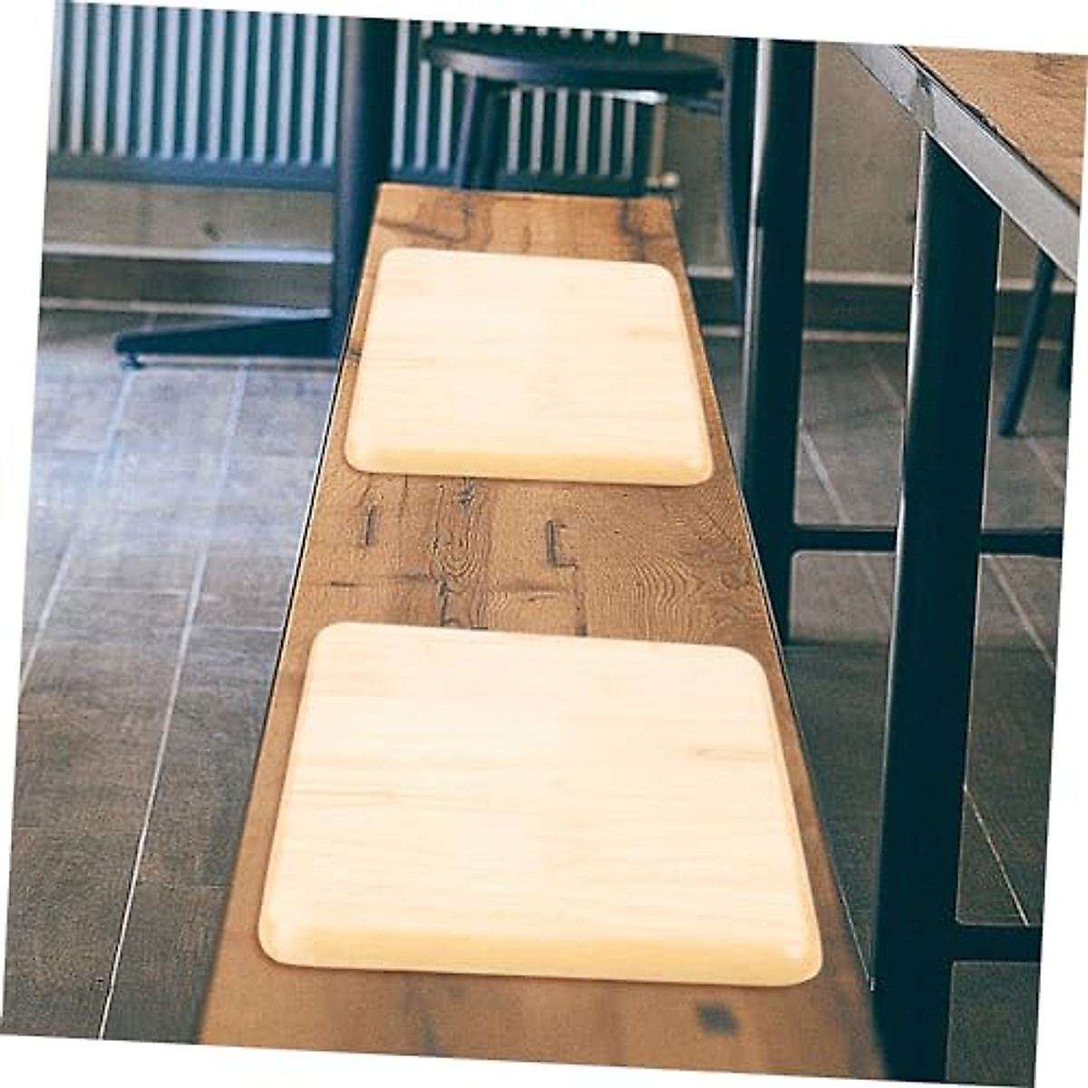 Amosfun Square Stool Restaurant Stool Seat Replacement Living Room Seat Replacement Stool Replacement Parts Square Chair Seat Replacement Furniture Acessory Square Kitchen Table Solid Wood